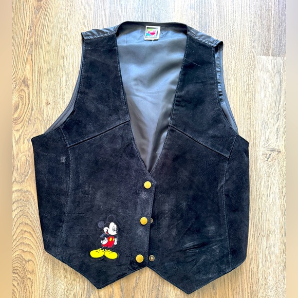Disney | Jackets & Coats | Vintage Disney Mickey Mouse Leather ...
